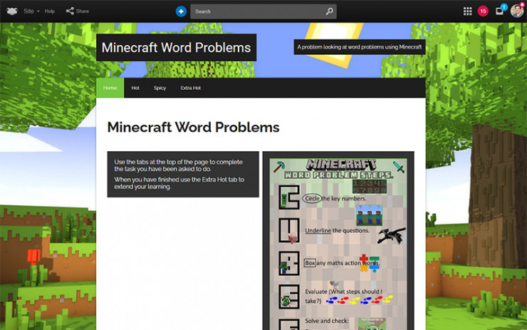 Minecraft Word Problems :: Frog | Schools & Education