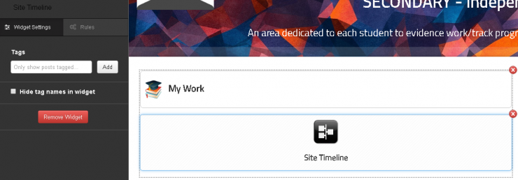 3) Site Timeline Widget :: Frog | Schools & Education