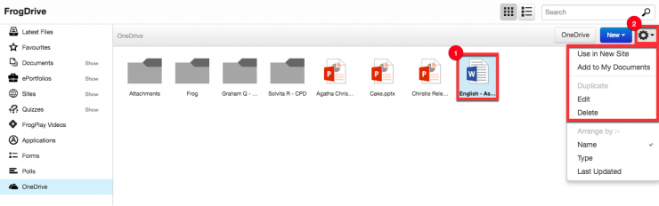 Office 365 - OneDrive User Guide :: Frog Education