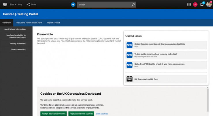 Covid-19 Testing Portal :: Frog | Schools & Education
